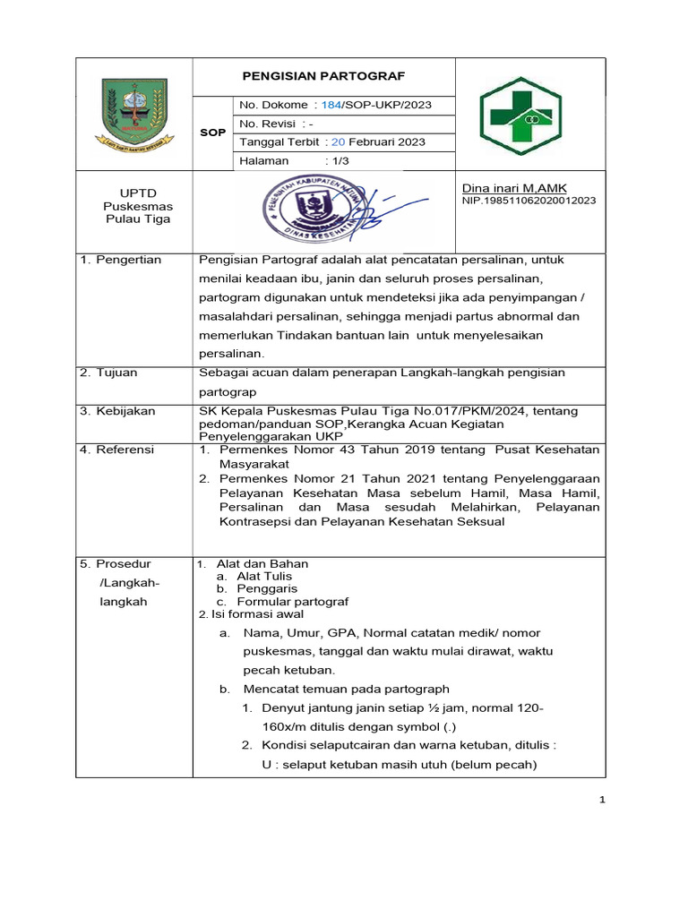 Sop Patograf Perbaikan | PDF