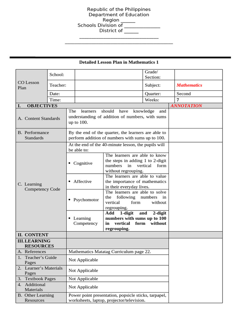 DLP - MATH1 Add 1 To 2-Digit Numbers With Sum Up To 100 Without ...