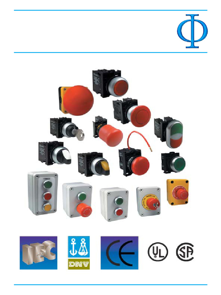 Push Buttons Pilot Lights | PDF | Switch | Green