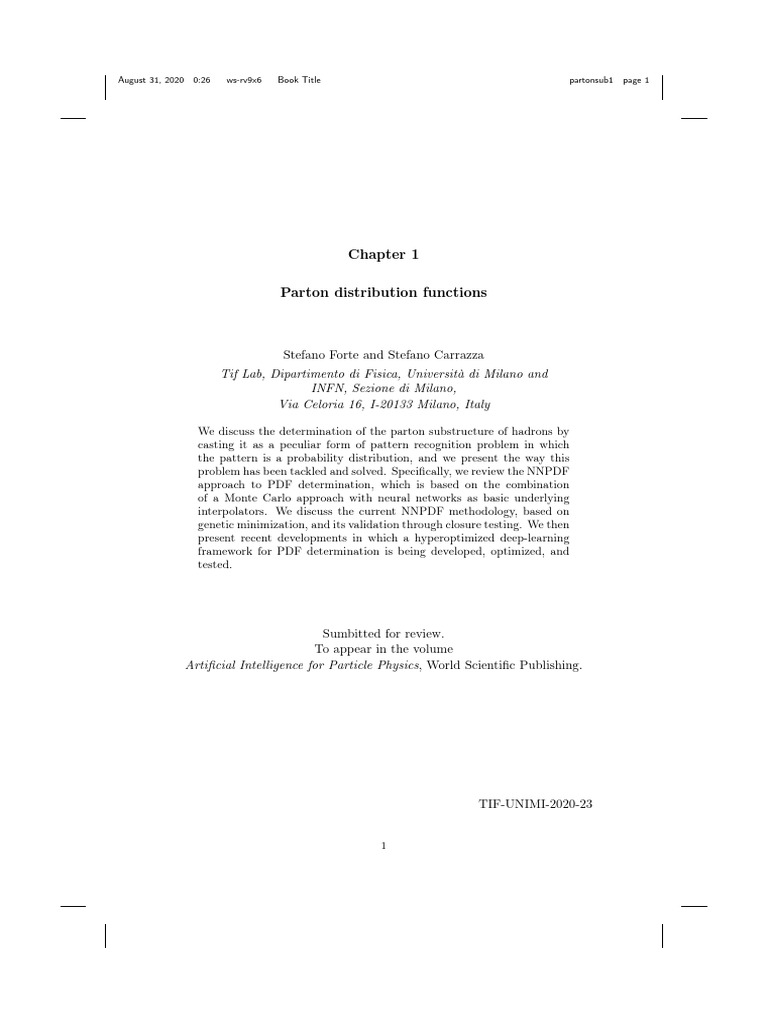 Parton Distribution Function | PDF | Probability Density Function | Quark