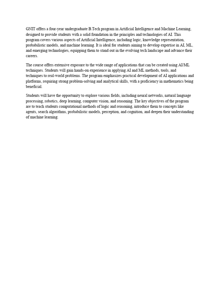 AIML Prospectous | PDF