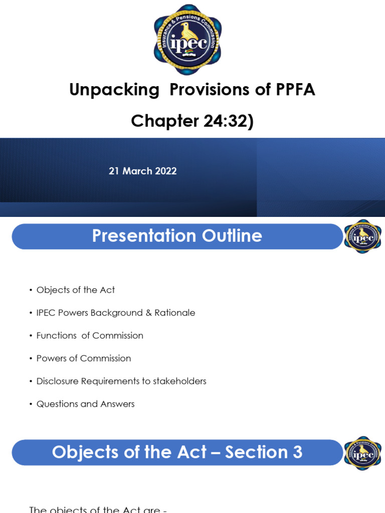 Overview of PPFA Provisions and IPEC Powers | PDF | Pension | Criminal ...