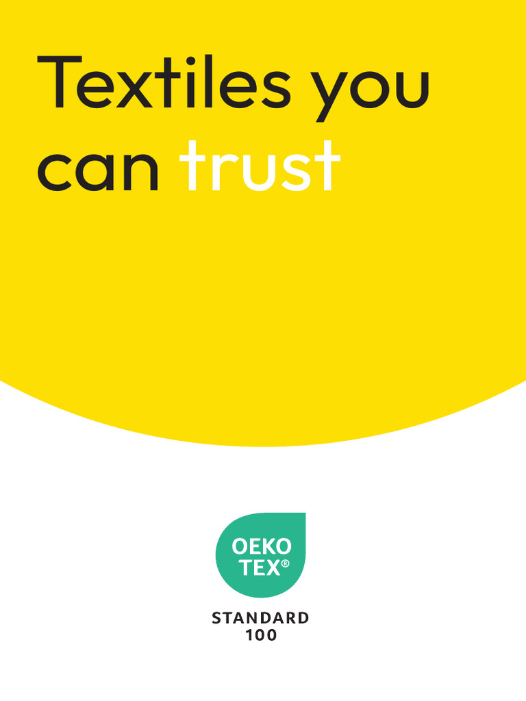 OEKO-TEX STANDARD 100 B2B Brochure EN WEB | PDF