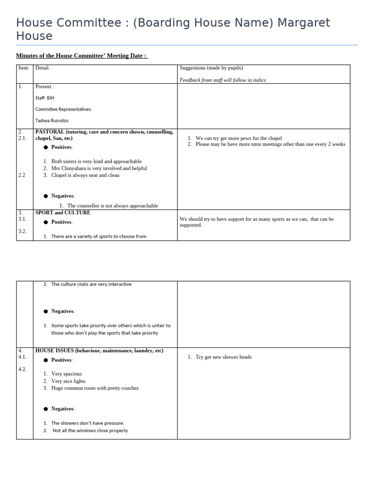 HCM - Blank | PDF