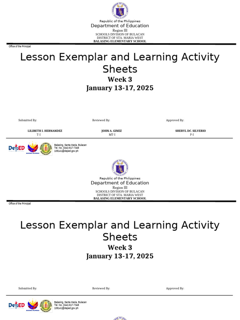 Cover Lesson Exemplar | PDF | Philippines | Public Administration