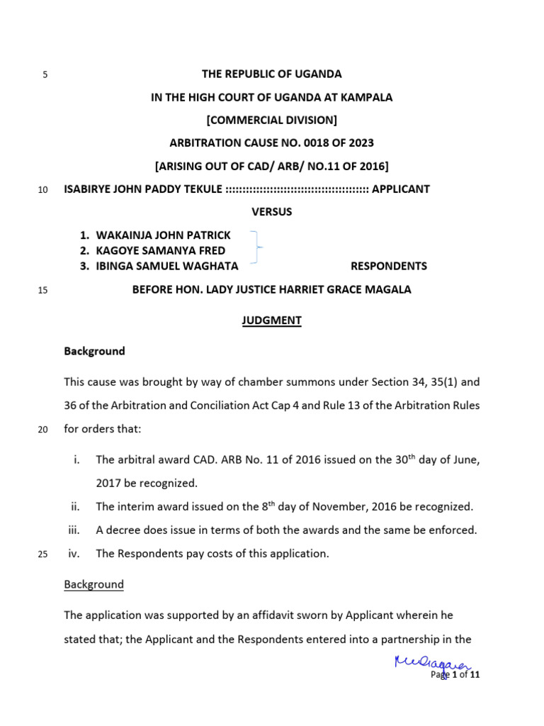 Arbitration Award Recognition Case | PDF | Arbitration | Arbitral Tribunal