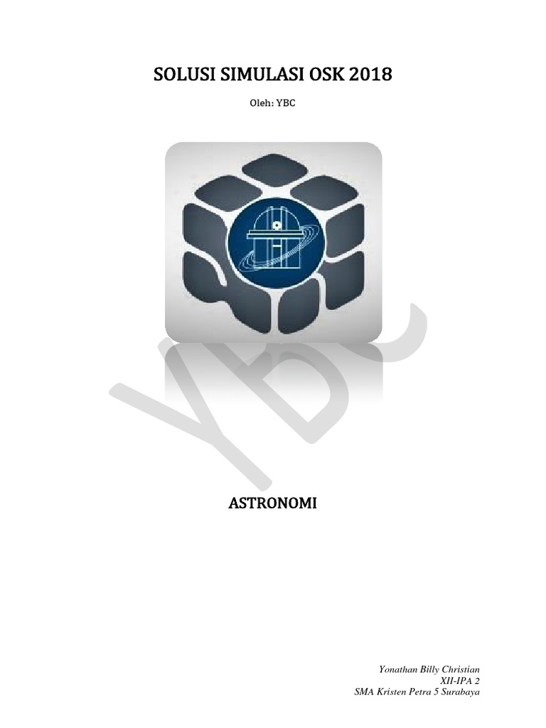 Solusi SIMULASI OSK 2018 | PDF