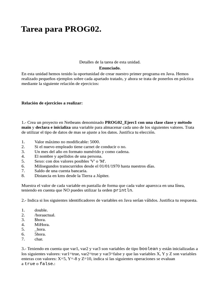 Tarea Prog 2 1 Pdf Programación De Computadoras Ingeniería De 2713