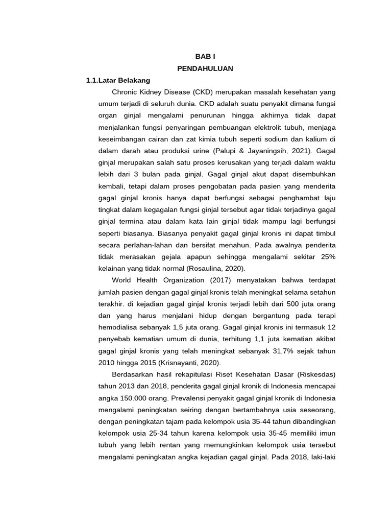 Bab 1 ASKEP Gagal ginjal kronik | PDF