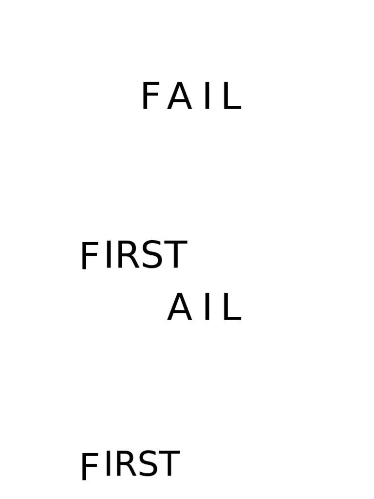 Fail Meaning | PDF