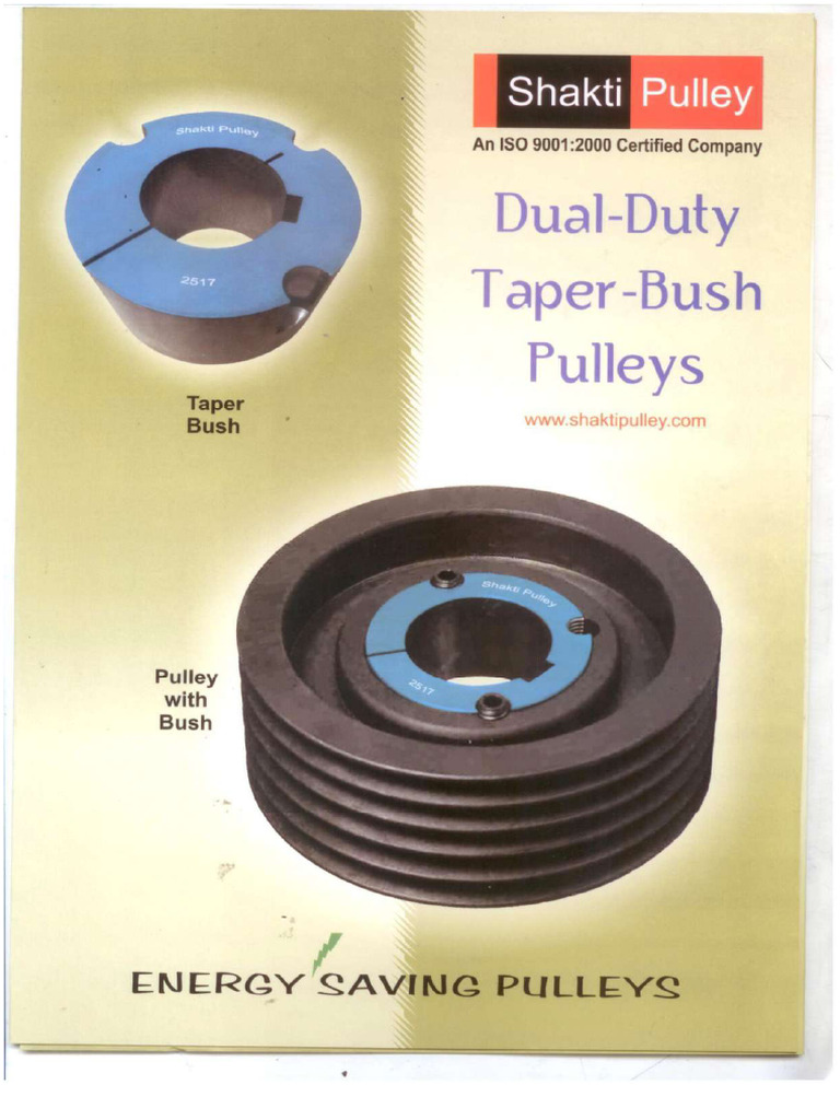 Taper Lock Pulleys | PDF