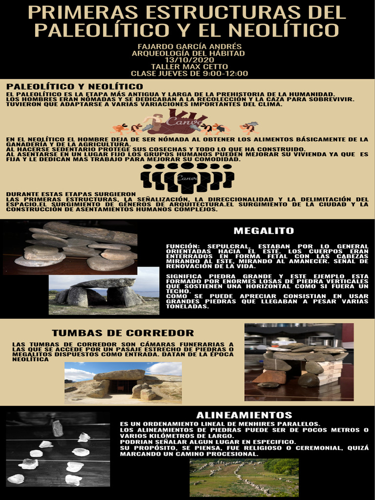 Estructuras del Paleolítico y Neolítico | PDF | Neolítico | Paleolítico