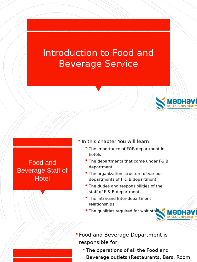 1st Sem F & B Service Module 2 | PDF | Chef | Waiting Staff