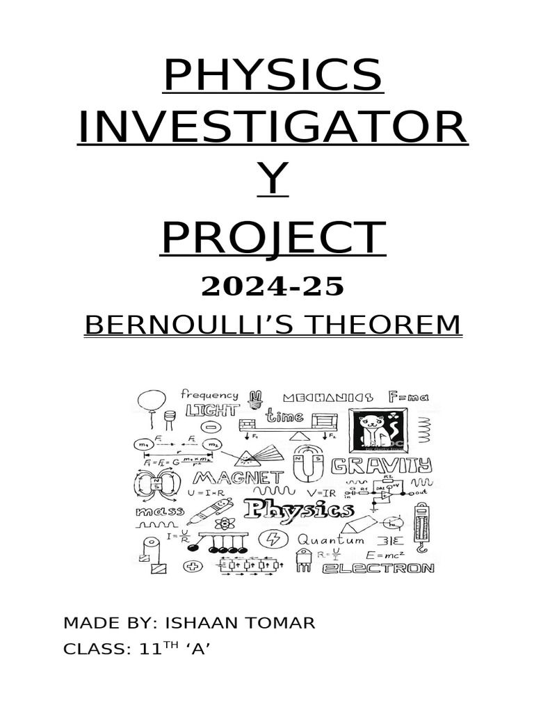 Physics Project Class 11 | PDF | Fluid Dynamics | Pressure