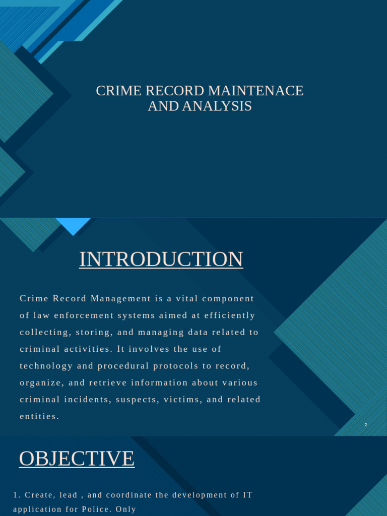 Crime Record Maintenace and Analysis | PDF | Computer Hardware ...