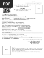 Mau TK01 to khai cap HCPT ở trong nước TK01 MỚI | PDF