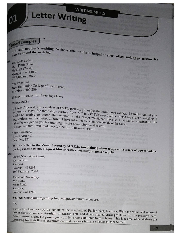 12th English Writing Skill Complete PDF | PDF