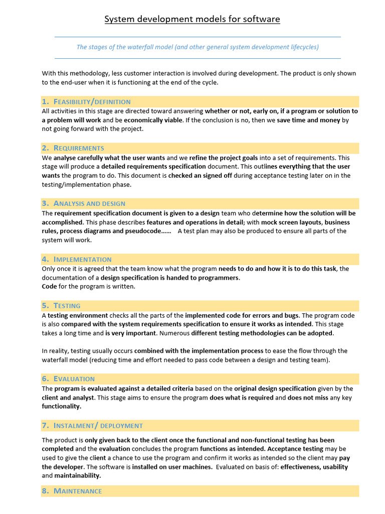 07_system_development_models_for_software | PDF | Software Development ...