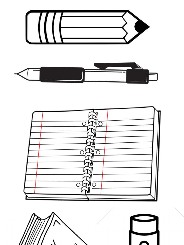 School Objects Pdf