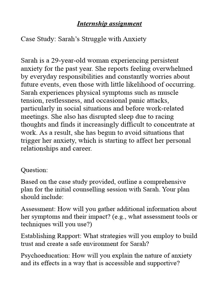 Internship assignment. | PDF