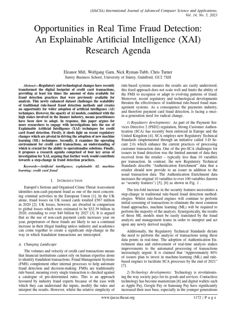 Paper_121-Opportunities_in_Real_Time_Fraud_Detection | PDF | Credit ...