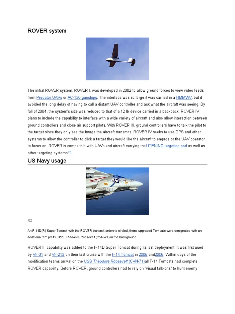 ROVER System | PDF | History
