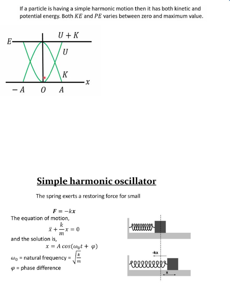 Damped Harmonic Oscillator | PDF