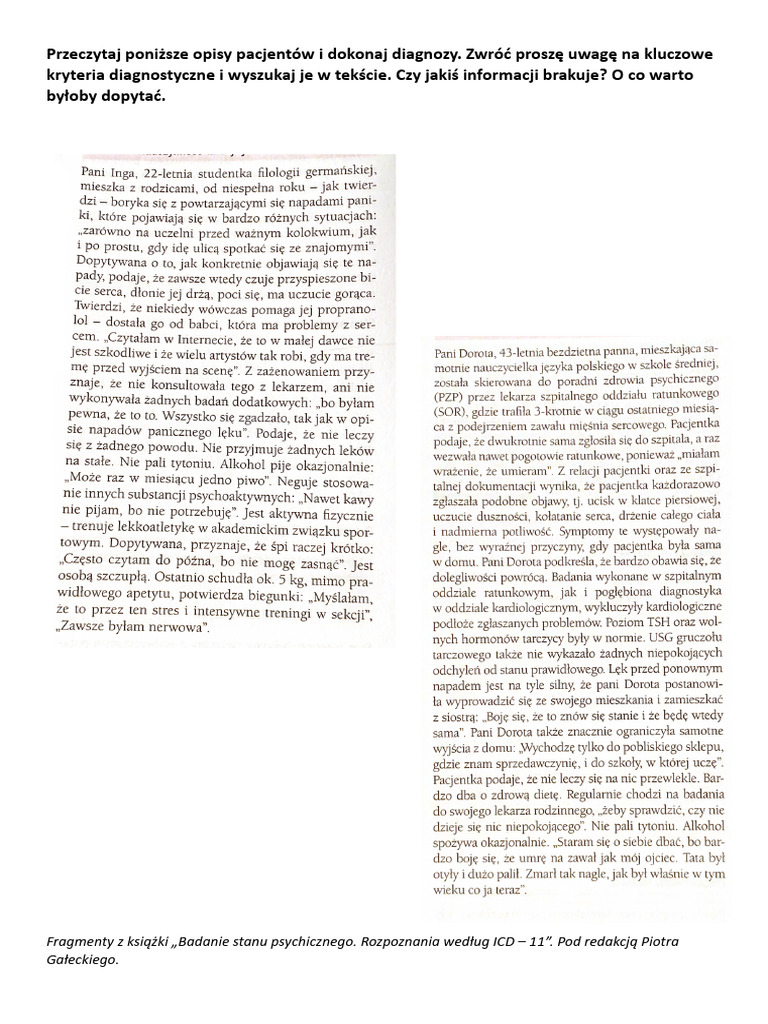 Ćwiczenie Diagnoza 1 | PDF