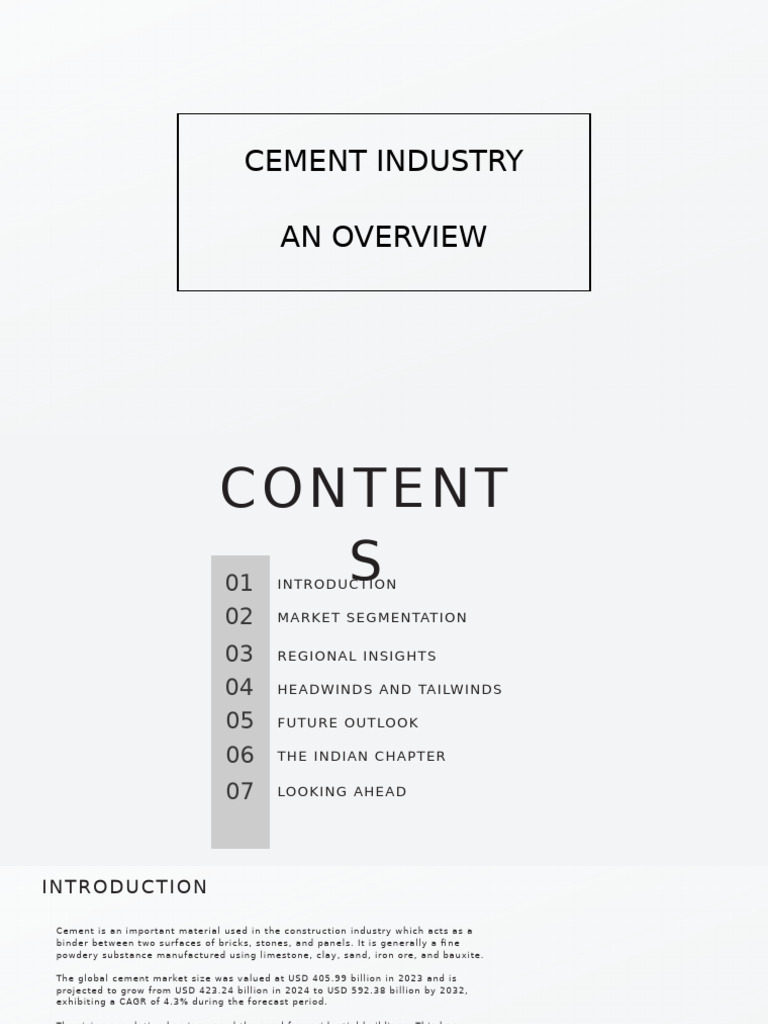 Cement Industry | PDF | Cement | Concrete