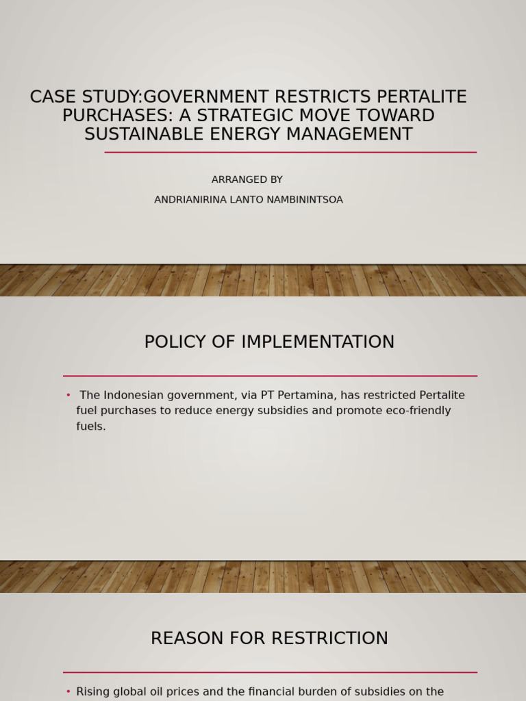 Case Study Pertalite | PDF