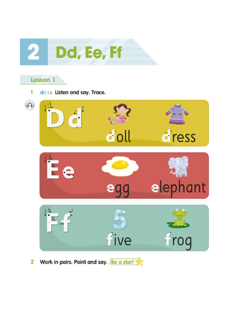 Alphabet D, E, F | PDF