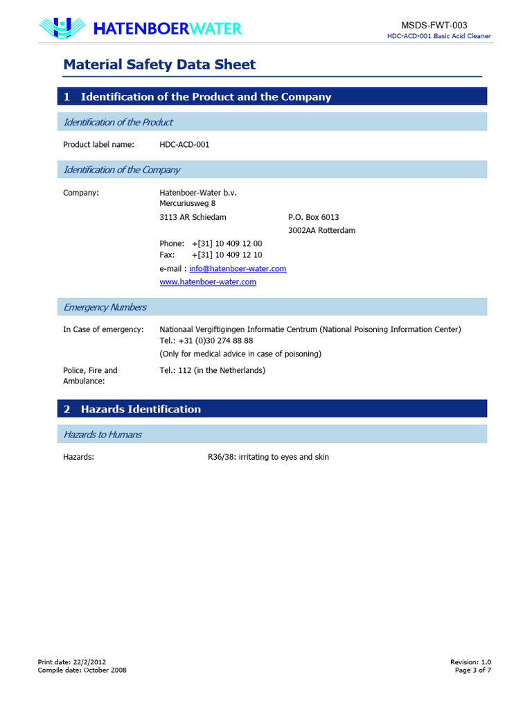 2 - HDC-ADC-001 Basic Acid Cleaner | PDF