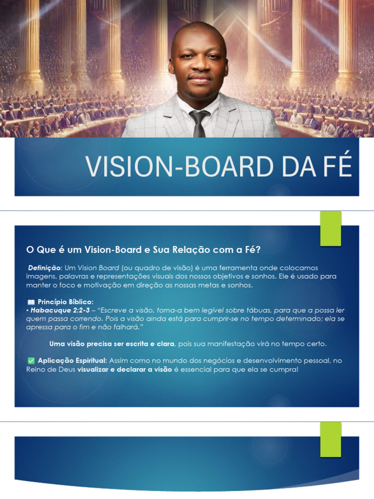 13.01.2025 Vision Board Da Fe FINAL | PDF | Fé | Deus