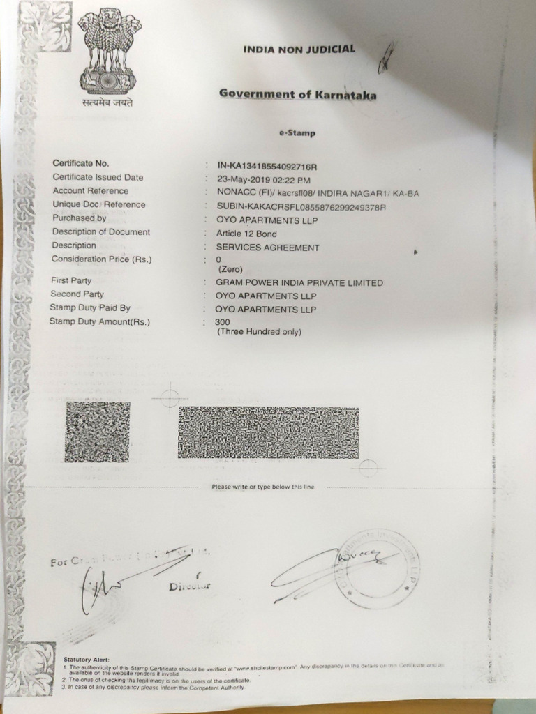 OYO Services Agreement | PDF