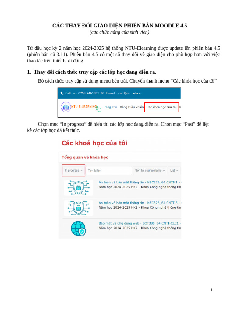 Moodle4.5 SinhVien | PDF