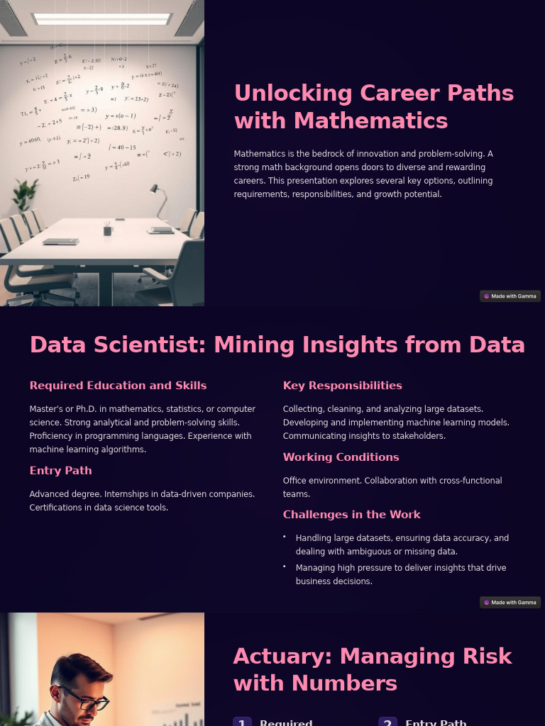 Unlocking-Career-Paths-with-Mathematics | PDF | Data Science | Business
