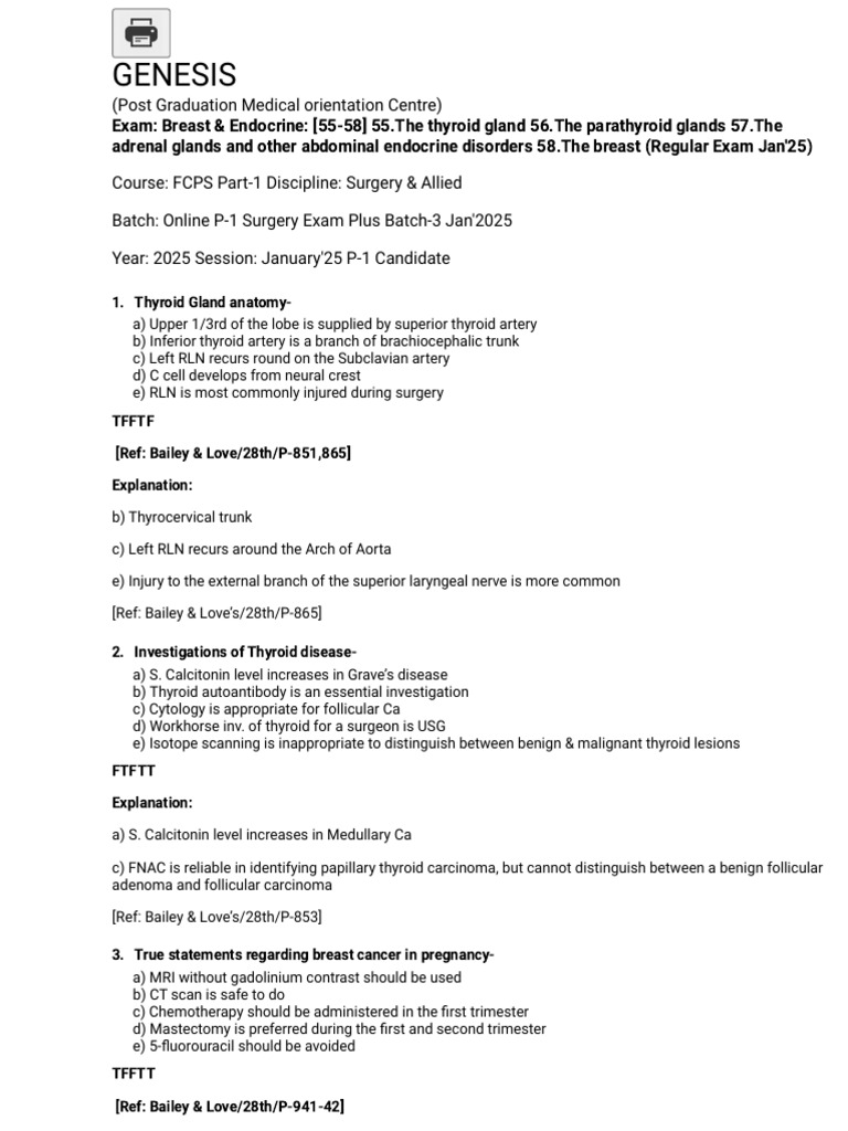 breast anf thyroid | PDF | Thyroid | Adrenal Gland