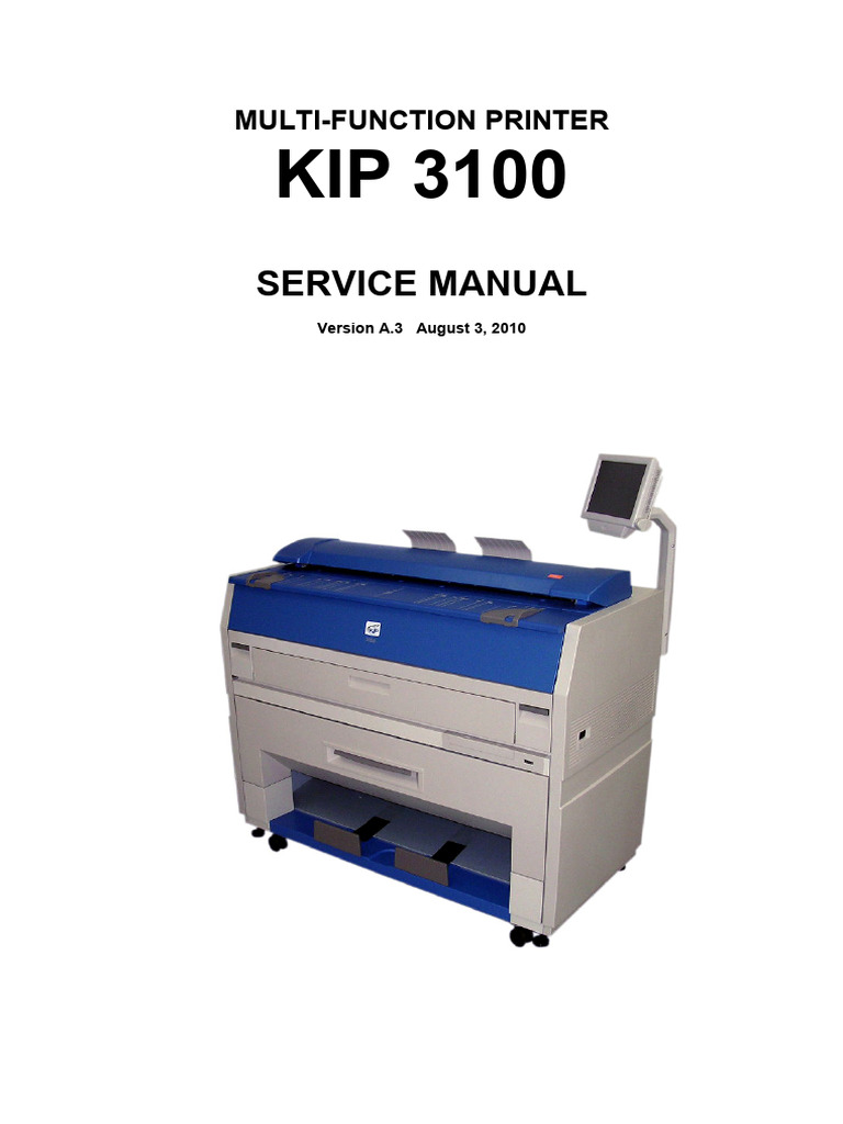 Kip 3100 - SM - A3 | PDF | Image Scanner | Printer (Computing)