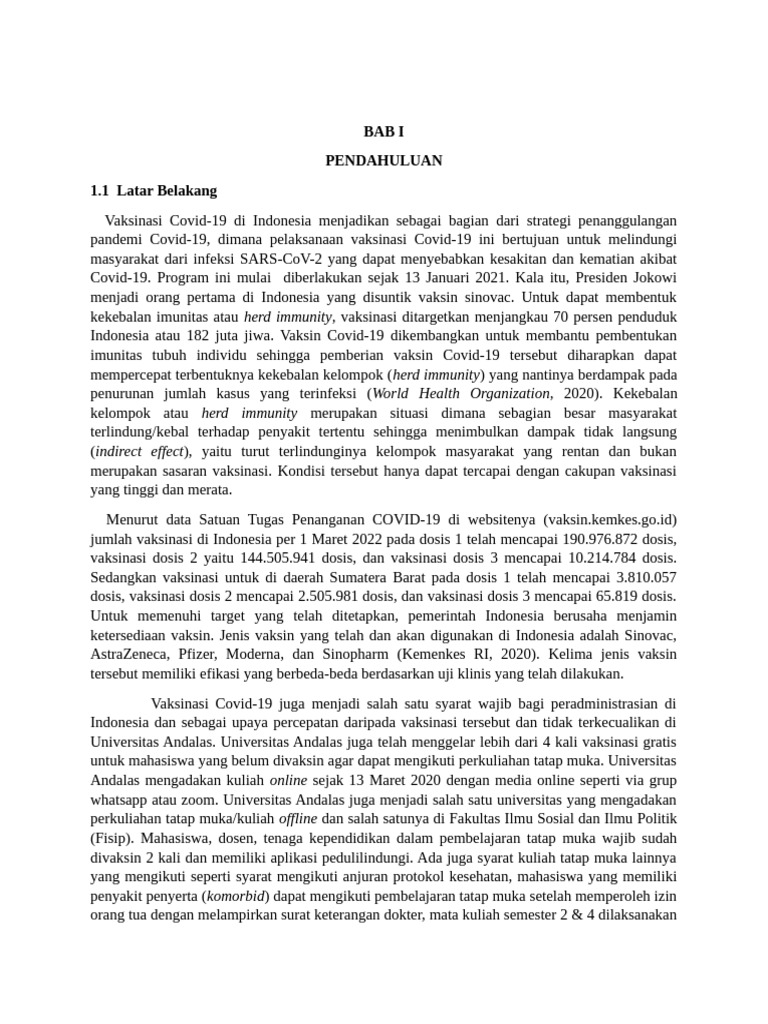 Bab 1 Proposal Komunitas | PDF