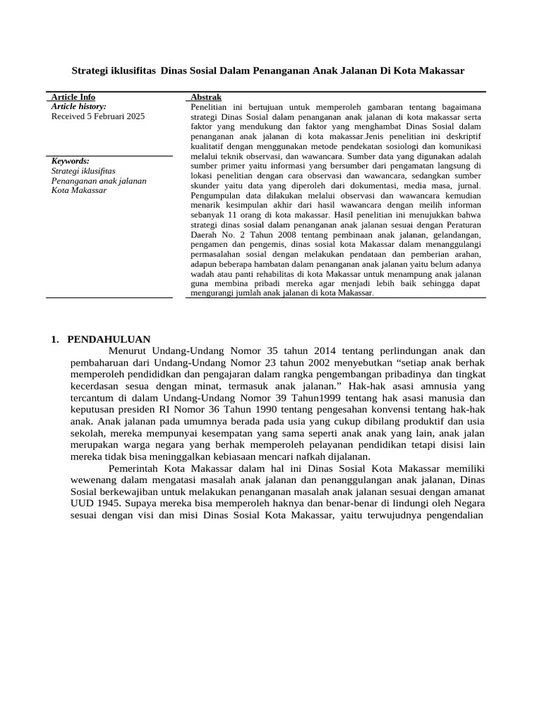 Contoh Artikel | PDF
