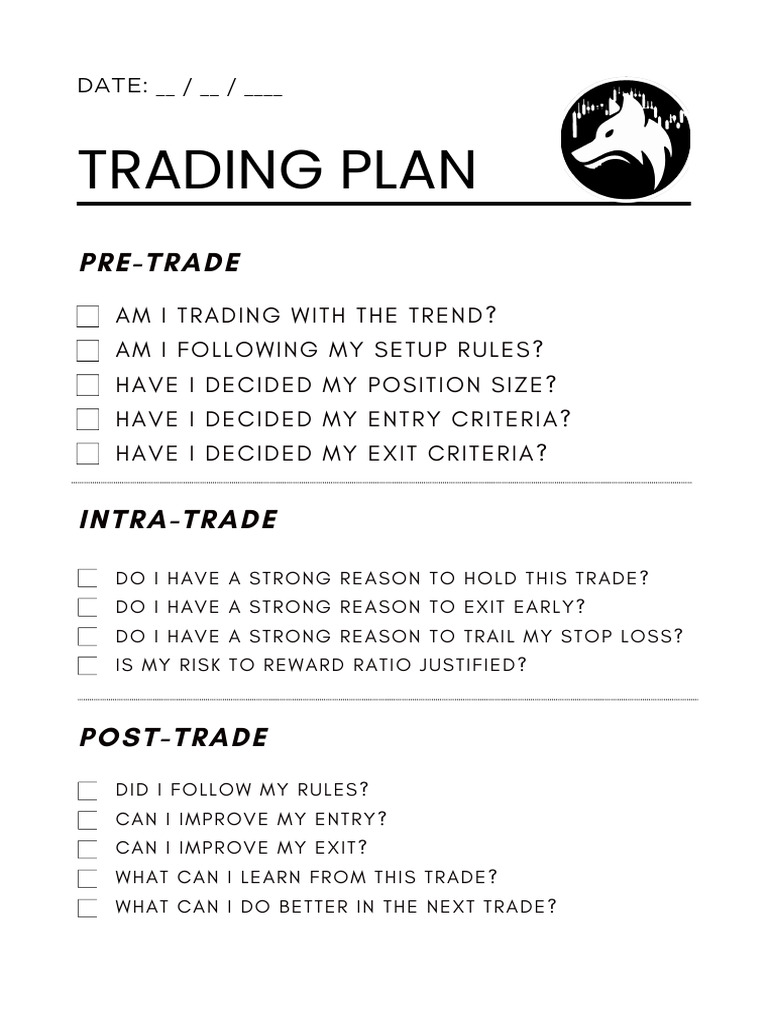 Trading Plan Checklist | PDF
