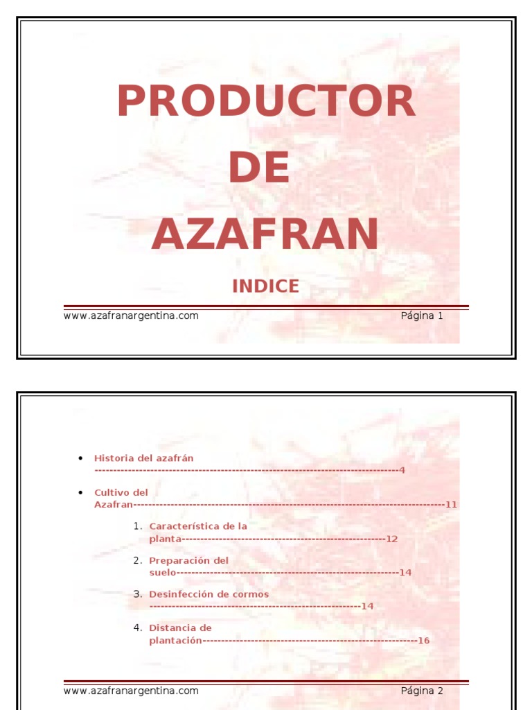 Cultivo Del Azafran Manual 3 Formato A5 | PDF | Viajes por Europa ...