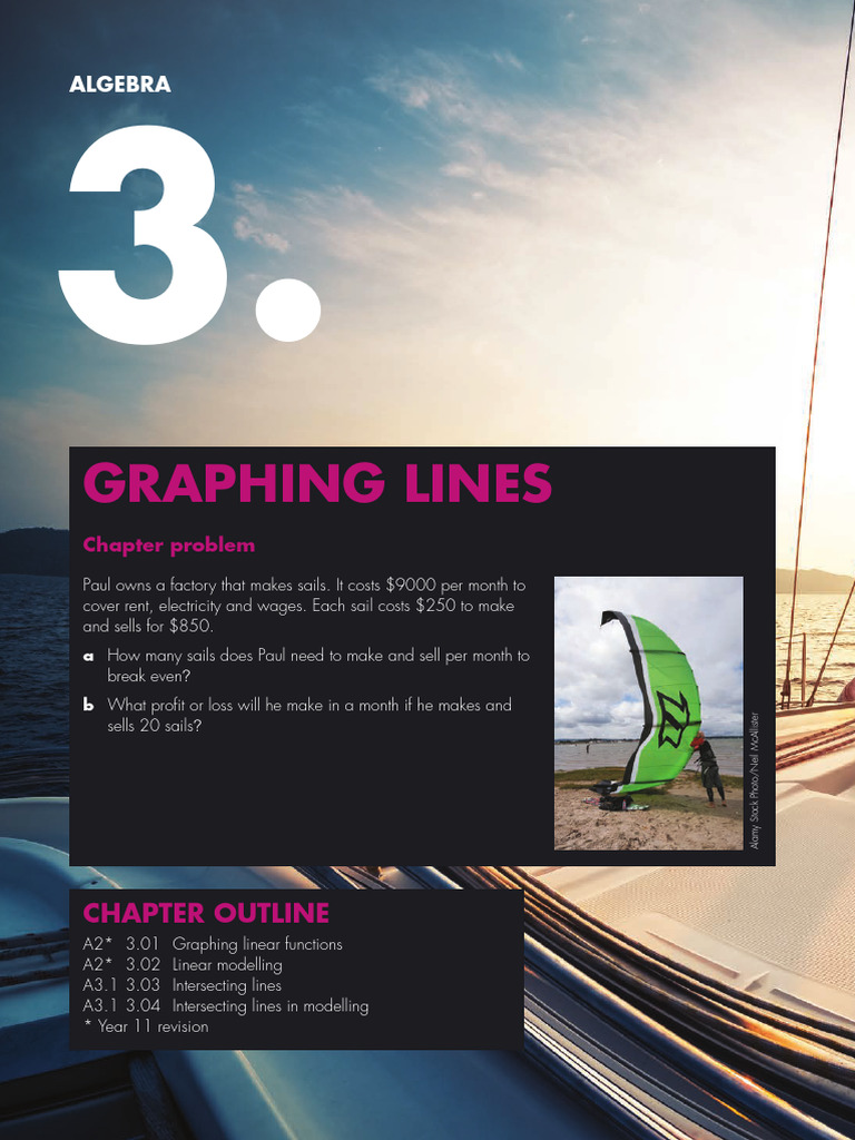 Break-Even Analysis and Graphing Lines | PDF | Slope | Function ...