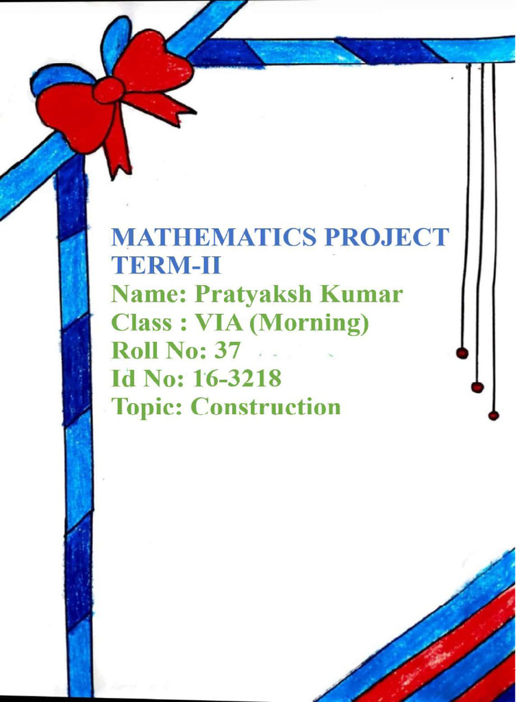 Pratyaksh Kumar, 16-3218, MATHEMATICS Project Term - 2 | PDF