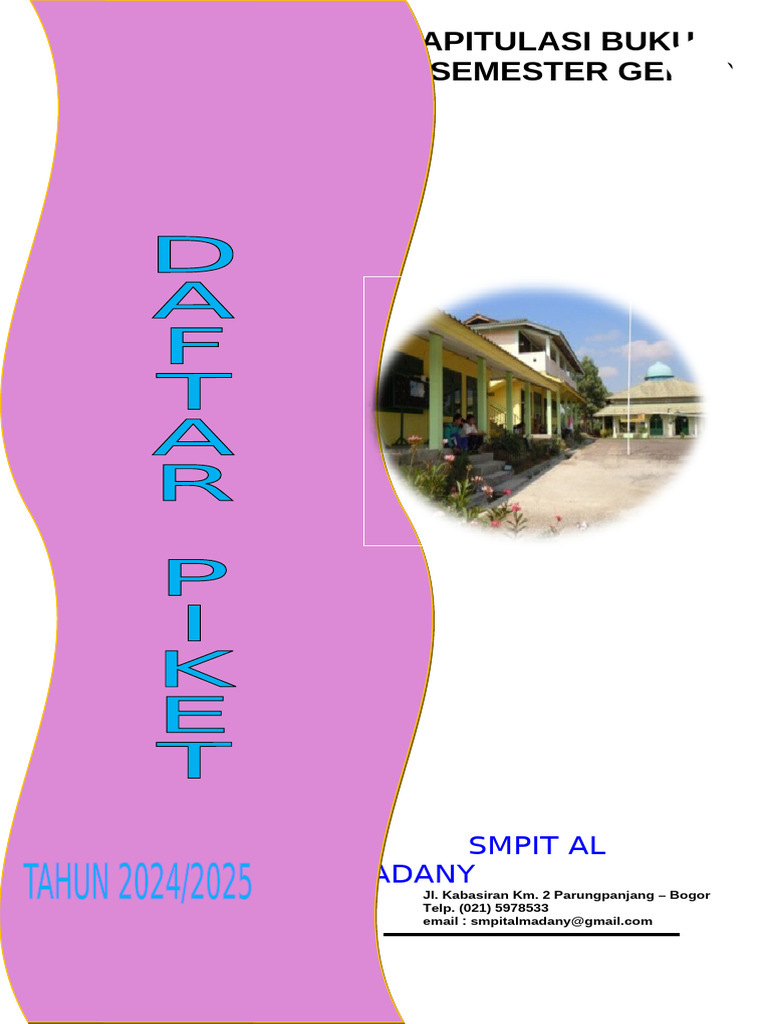 Cover Daftar Piket Guru | PDF