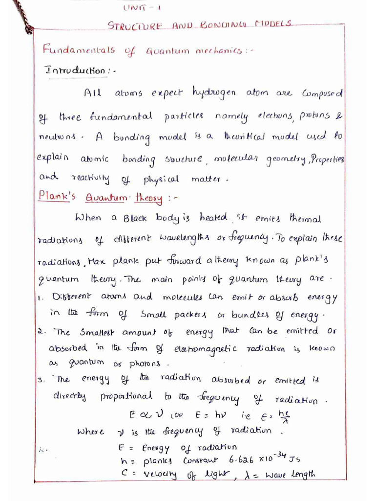 Structure and Bonding Models | PDF