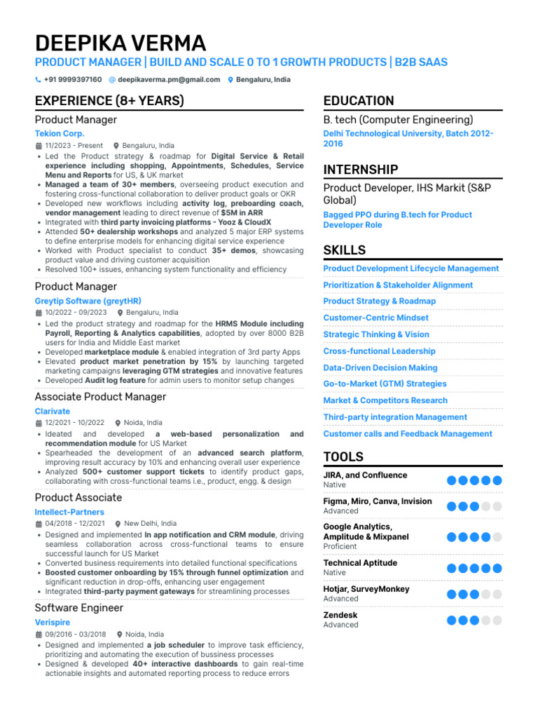 Deepika Verma - Product Manager | PDF | Customer Relationship ...