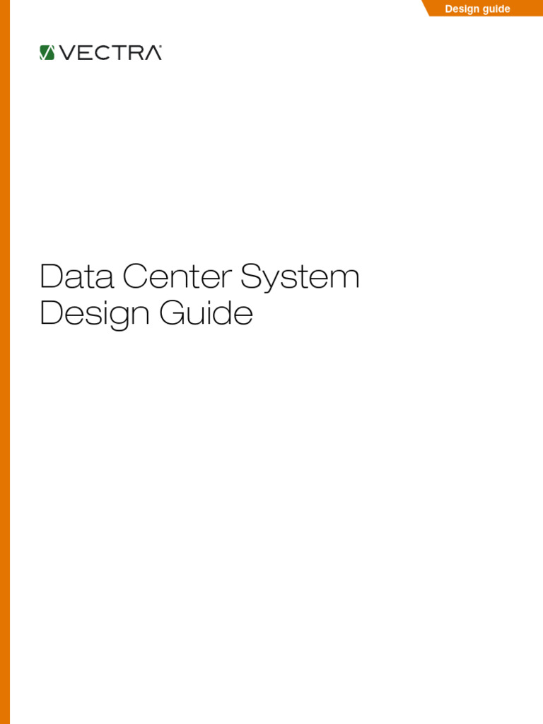 Vectra DC Design Guide | PDF | Computer Network | Virtual Machine