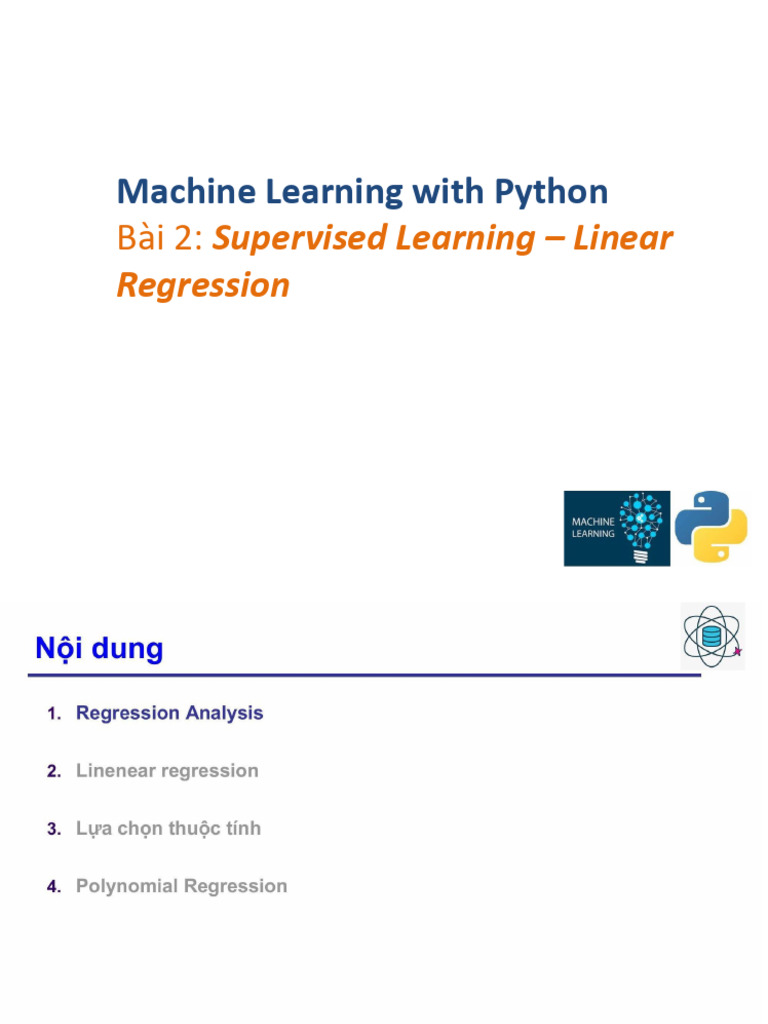 Chap03 2 SuppervisedLearning LinearRegression | PDF