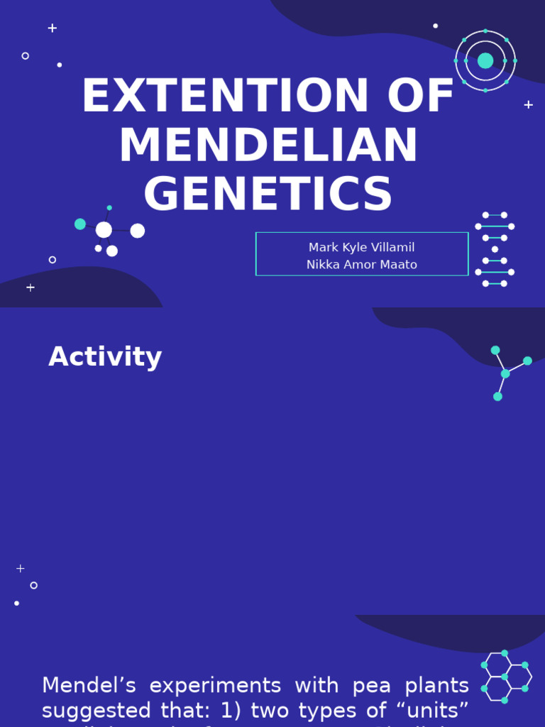 Health Major For College Mendel and Genetic Inheritance | PDF ...